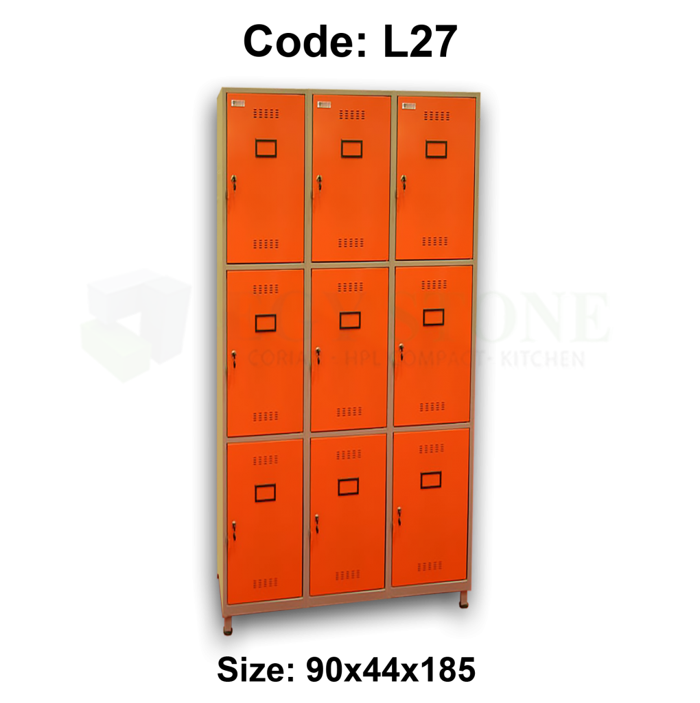 Three Columns Metal Locker (L27) - EGY STONE